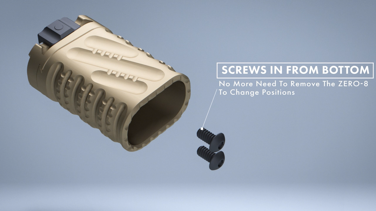 Zero-8 Multi-Angle Grip V2, Aluminum, S size, MLok Interface - True ...